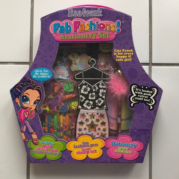 Lisa Frank | Toys | Lisa Frank Fab Fashions Stationary Set | Poshmark